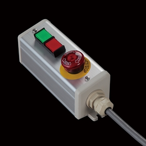 製品検索 | SBOX-50x57(D)-照光式非常停止+押ボタン2点/オムロン製付-1m配線済 | SUS FA Factory Automation